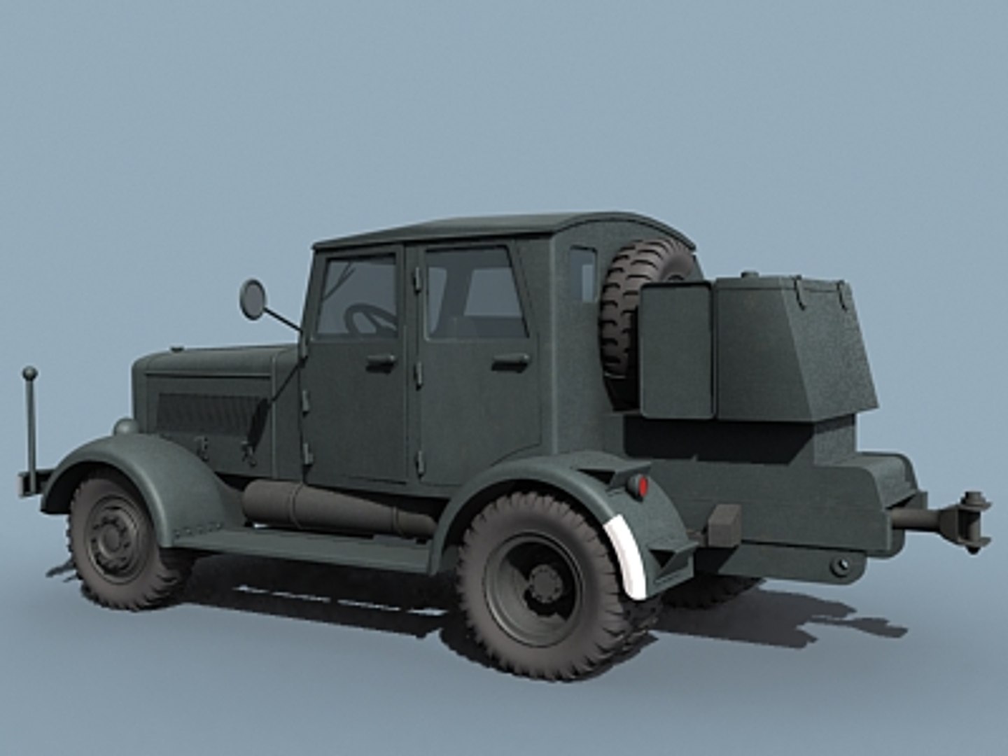 German Wwii Hanomag Ss-100 3ds