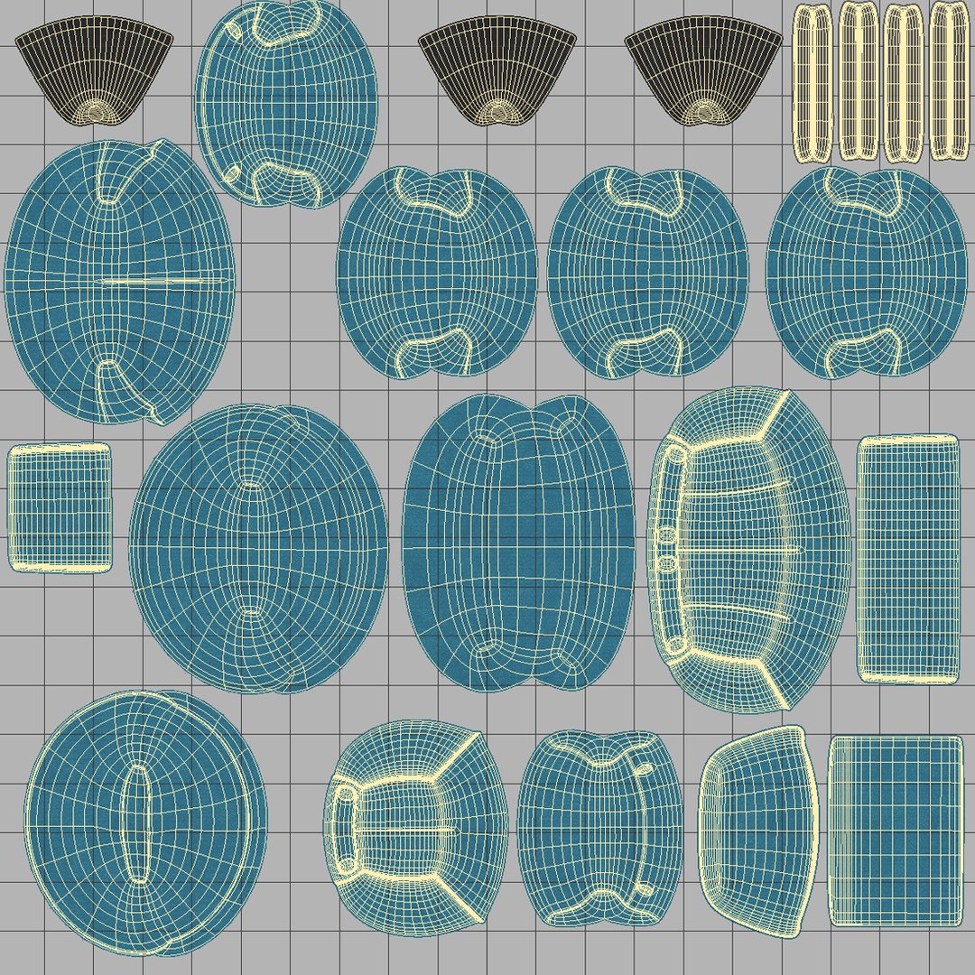 Lightwave sofa blue 3D model - TurboSquid 1293634