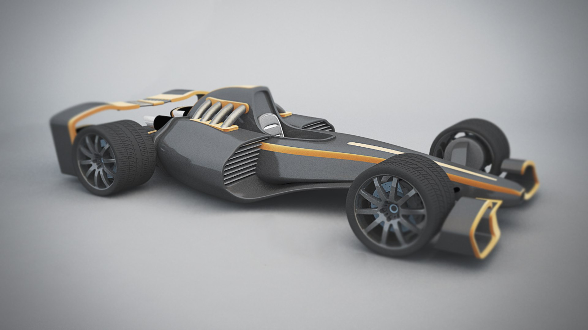 Concept Formula 1 Car 3d C4d