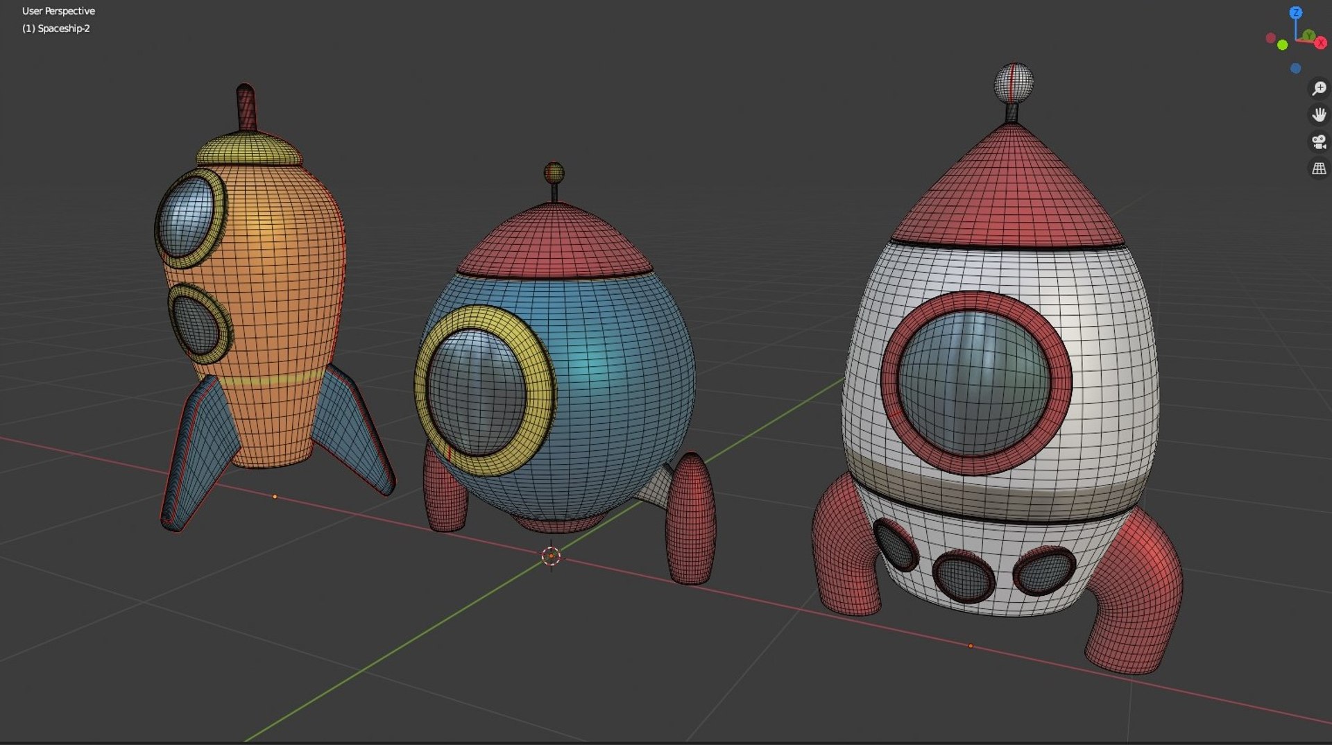 3D Spaceship Cartoon Model - TurboSquid 1612486