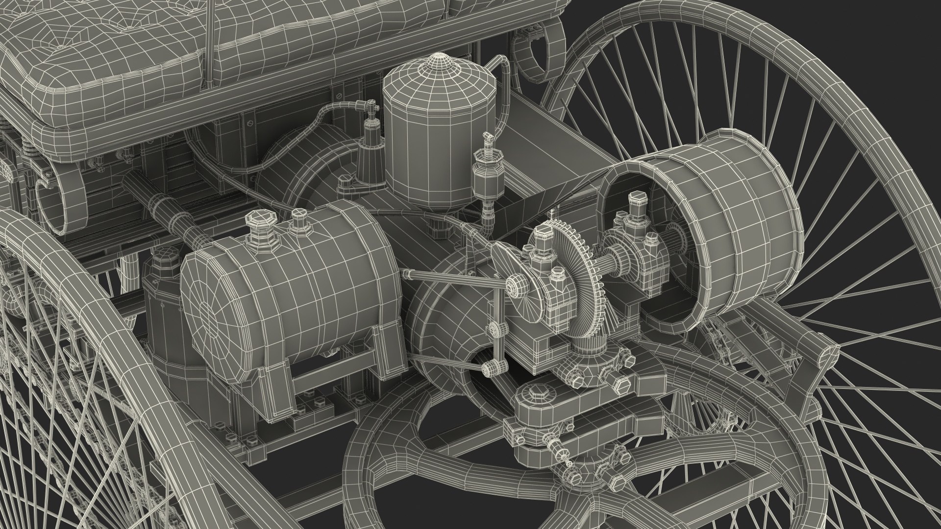 3D benz patent motorwagen - TurboSquid 1509291