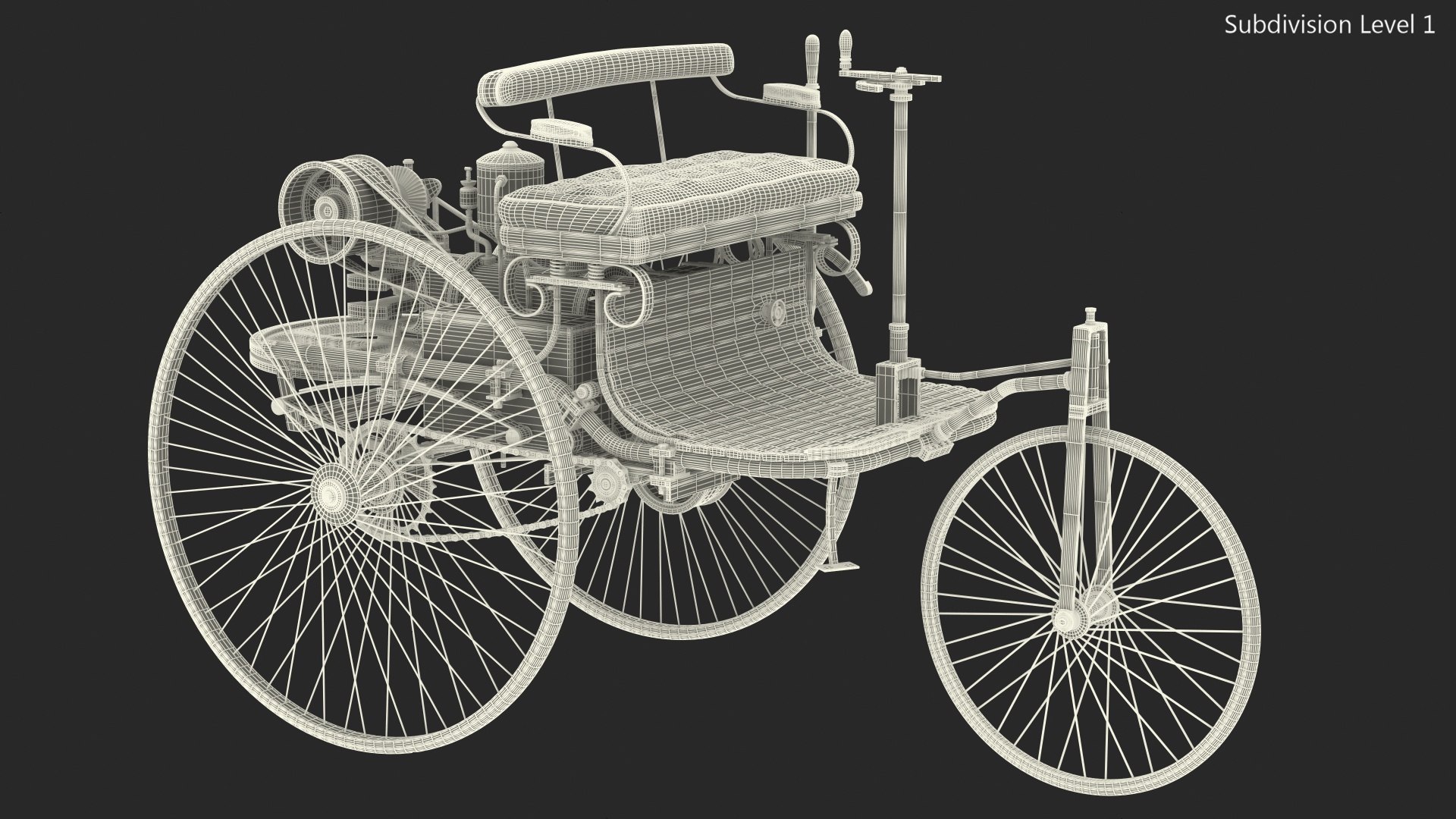 3D benz patent motorwagen - TurboSquid 1509291