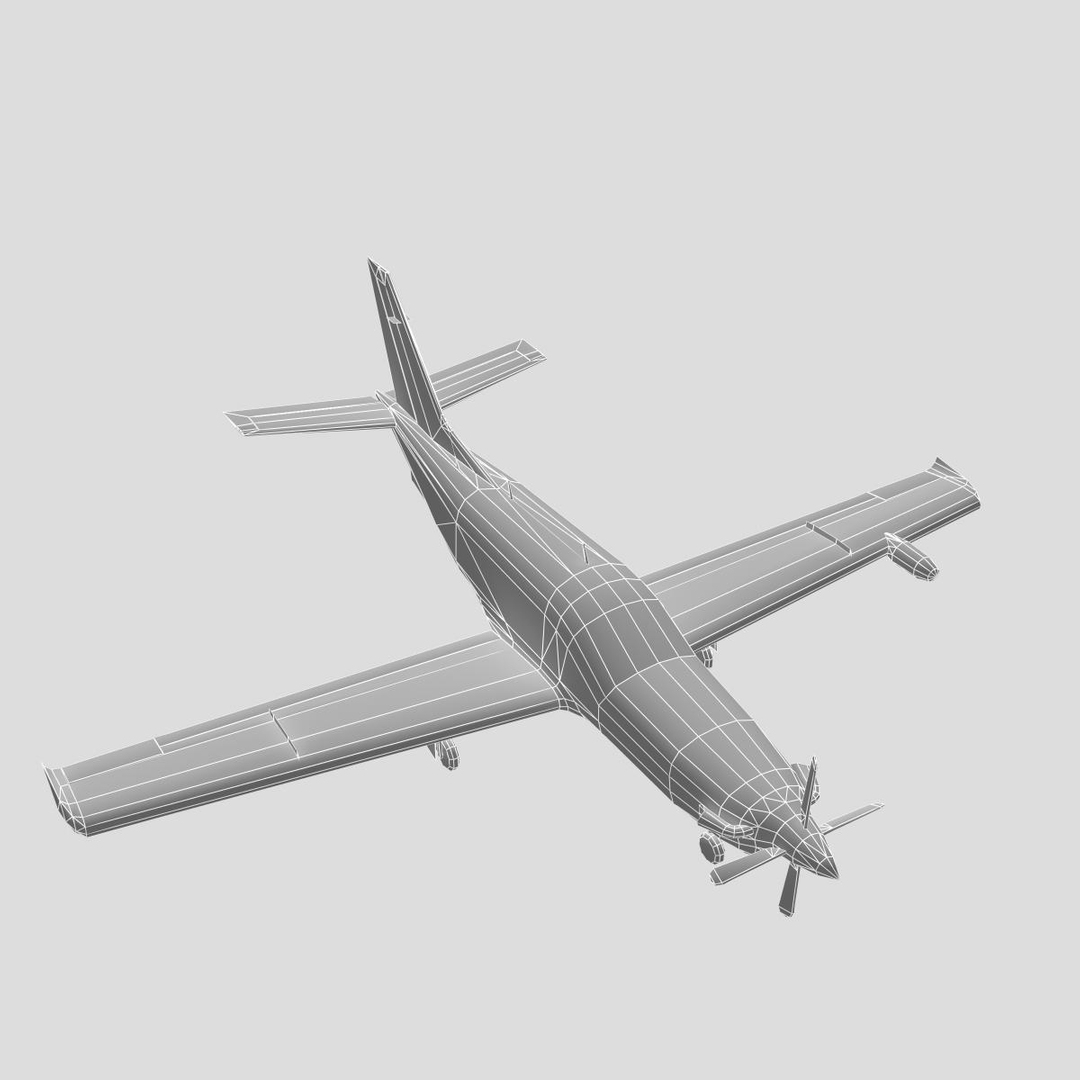 Max Socata Low-poly Aircraft