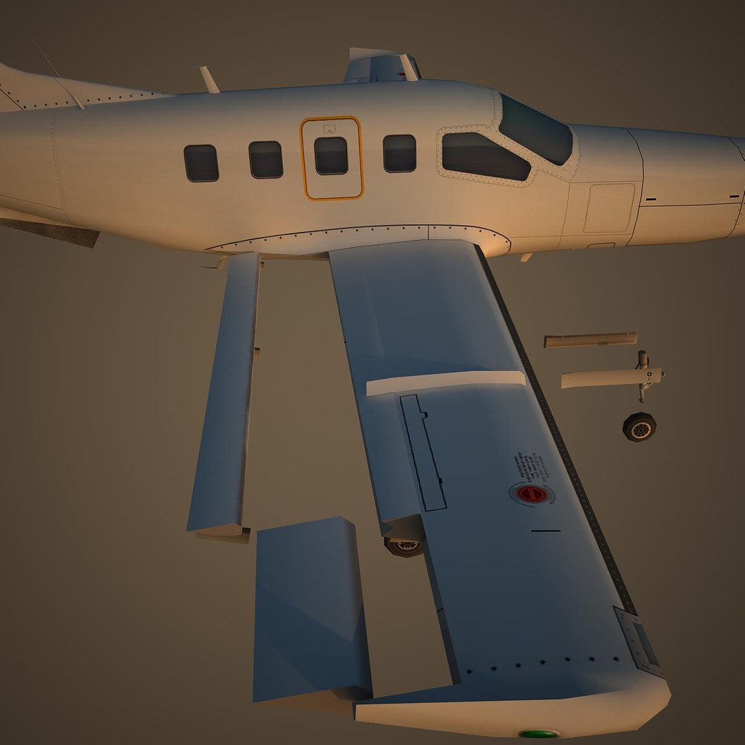 Max Socata Low-poly Aircraft