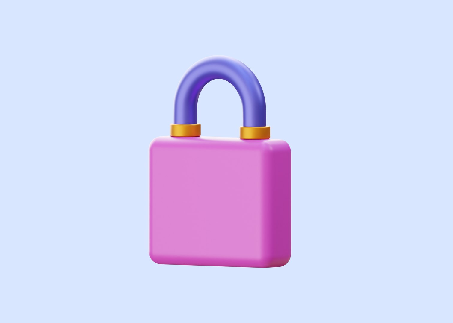 3D Love Padlock 3D Icon Illustration - TurboSquid 2230281