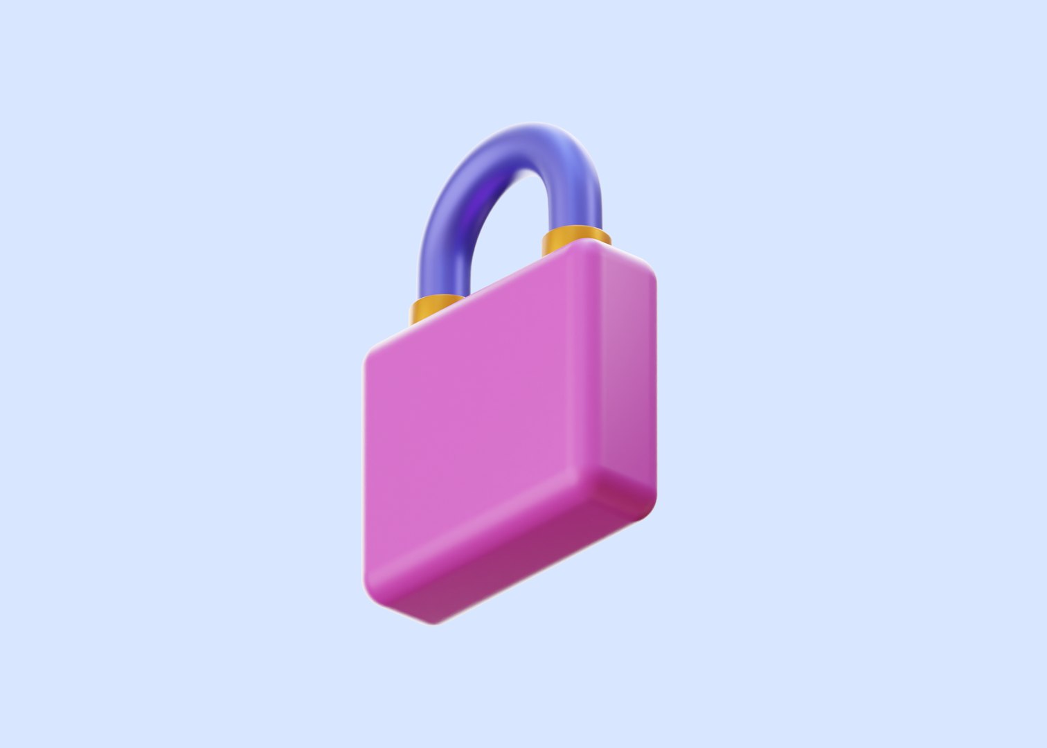3D Love Padlock 3D Icon Illustration - TurboSquid 2230281
