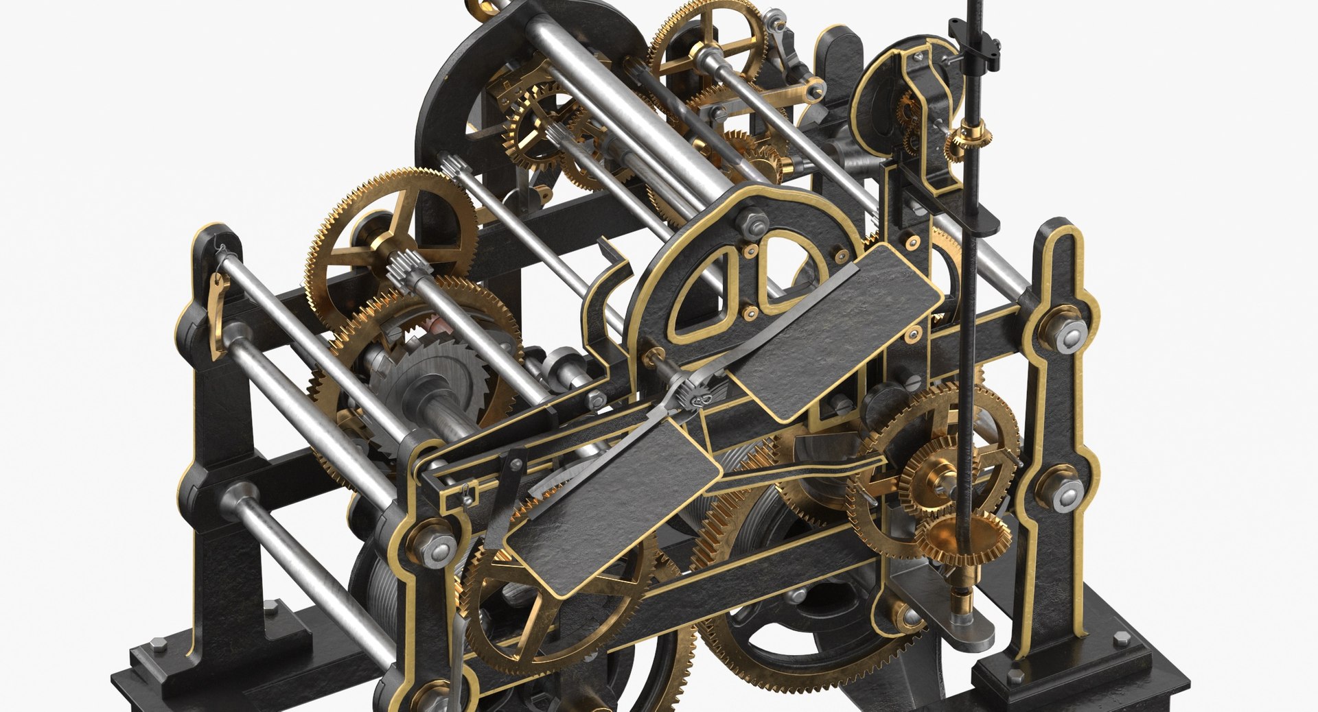 Clock Tower Mechanism 3D Model - TurboSquid 2253072