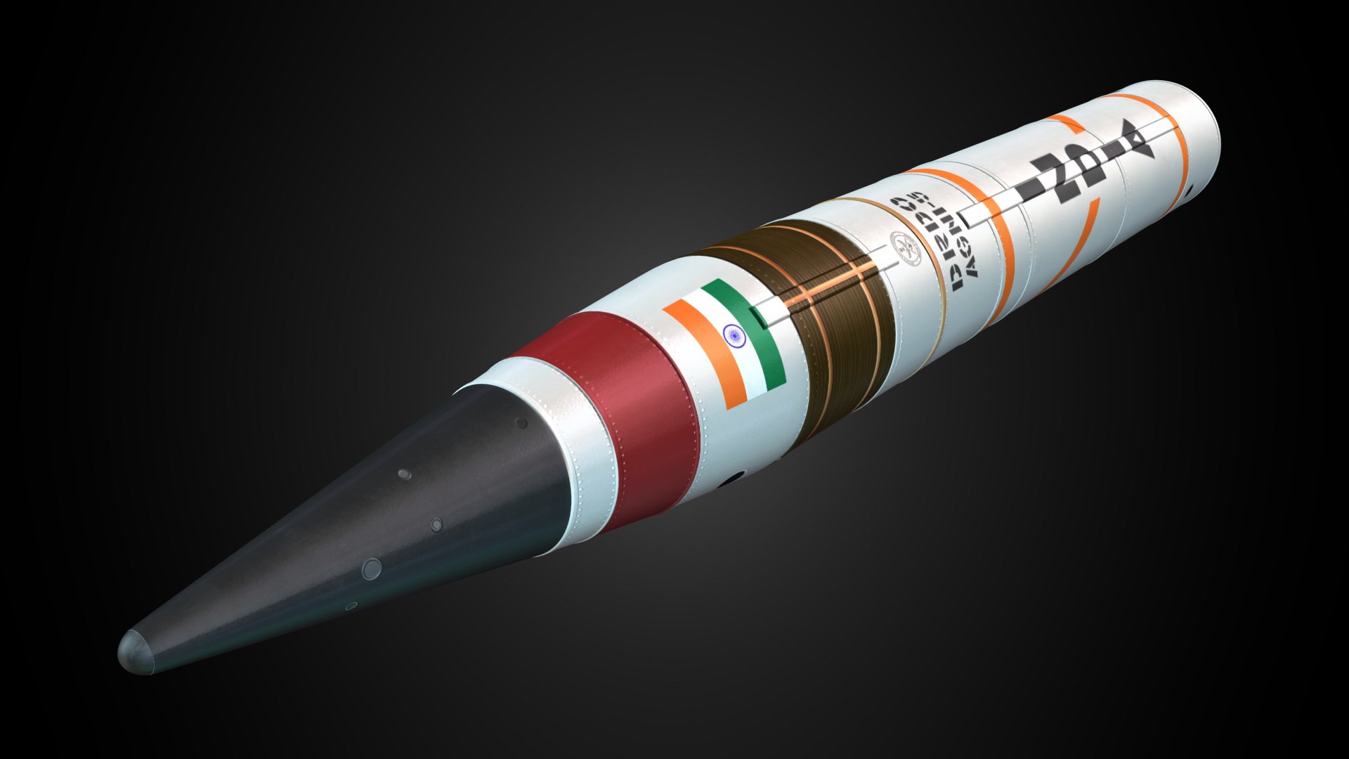 3D Model Agni-V Missile - TurboSquid 2298370