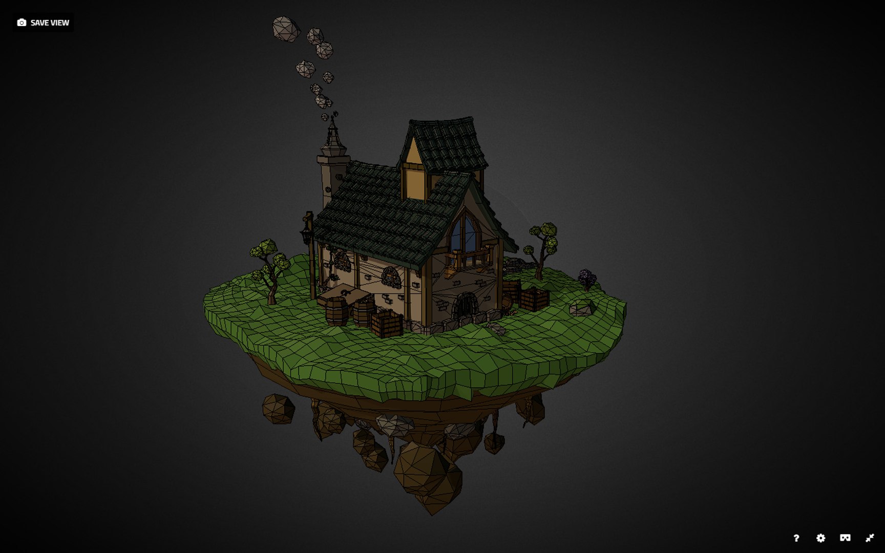 Scene House Island 3d 3ds