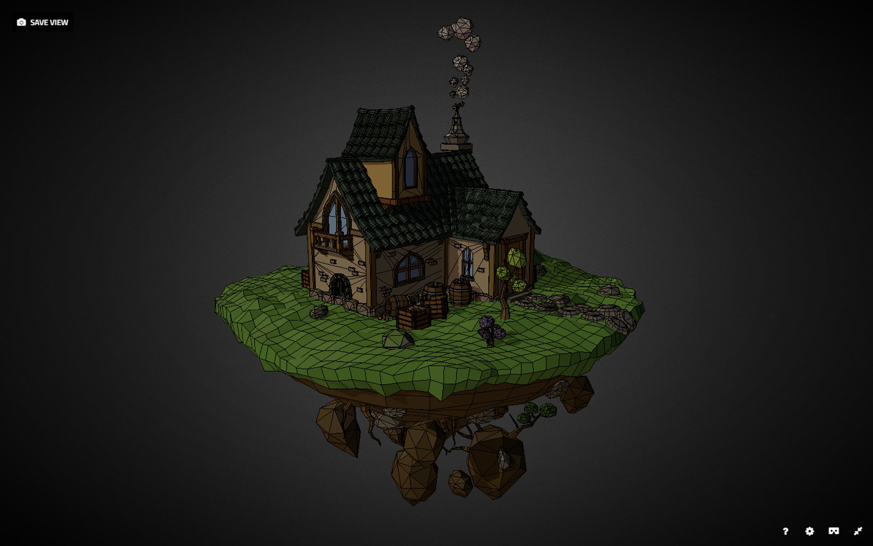 Scene House Island 3d 3ds