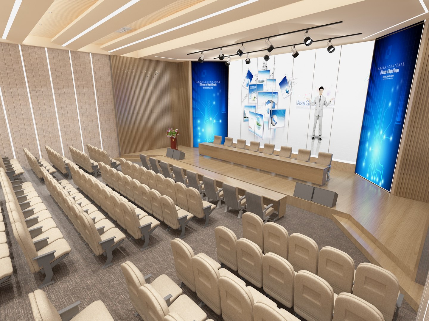 3D Conference Hall 1 - TurboSquid 1984367