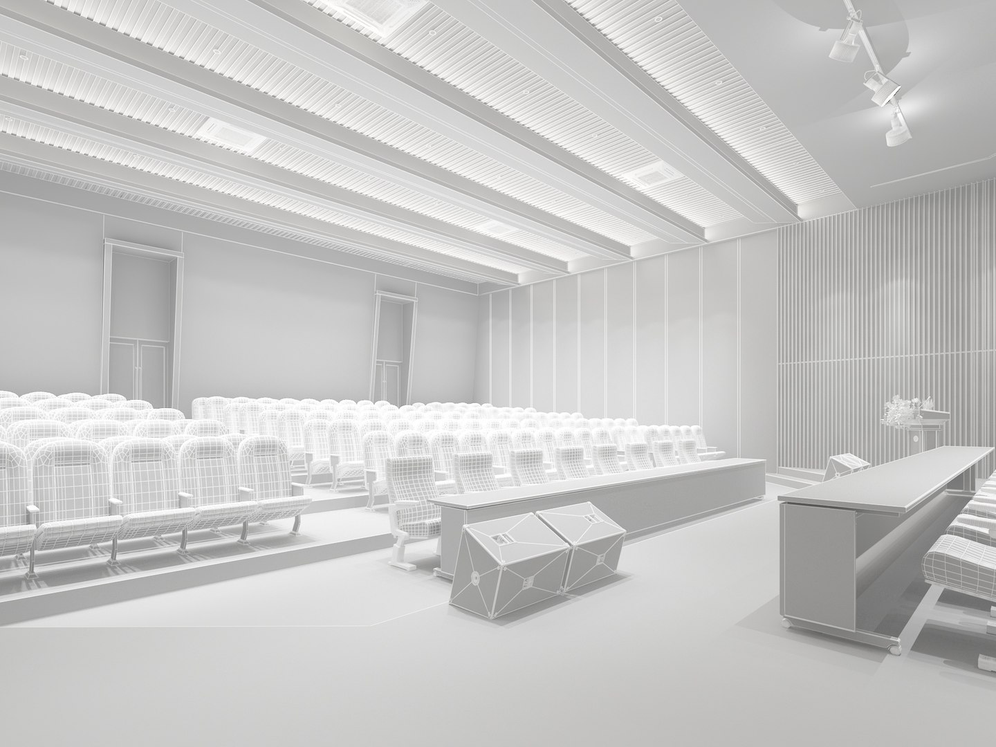 3D Conference Hall 1 - TurboSquid 1984367