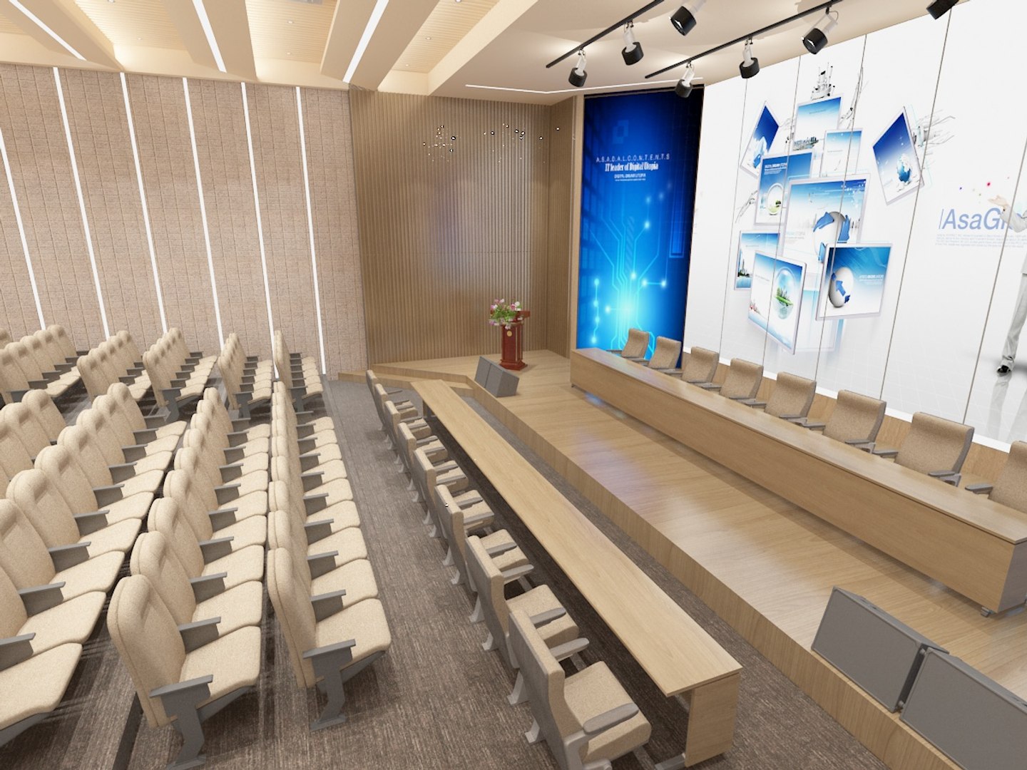 3D Conference Hall 1 - TurboSquid 1984367