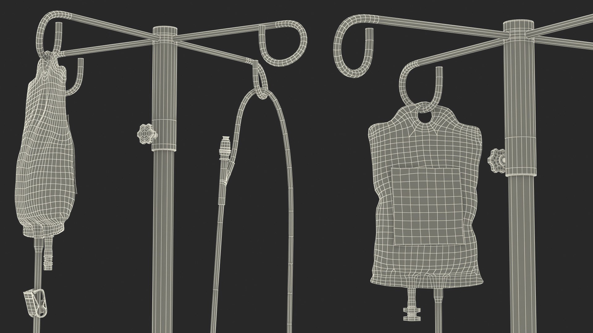 Iv bag dropper stand 3D model - TurboSquid 1458506