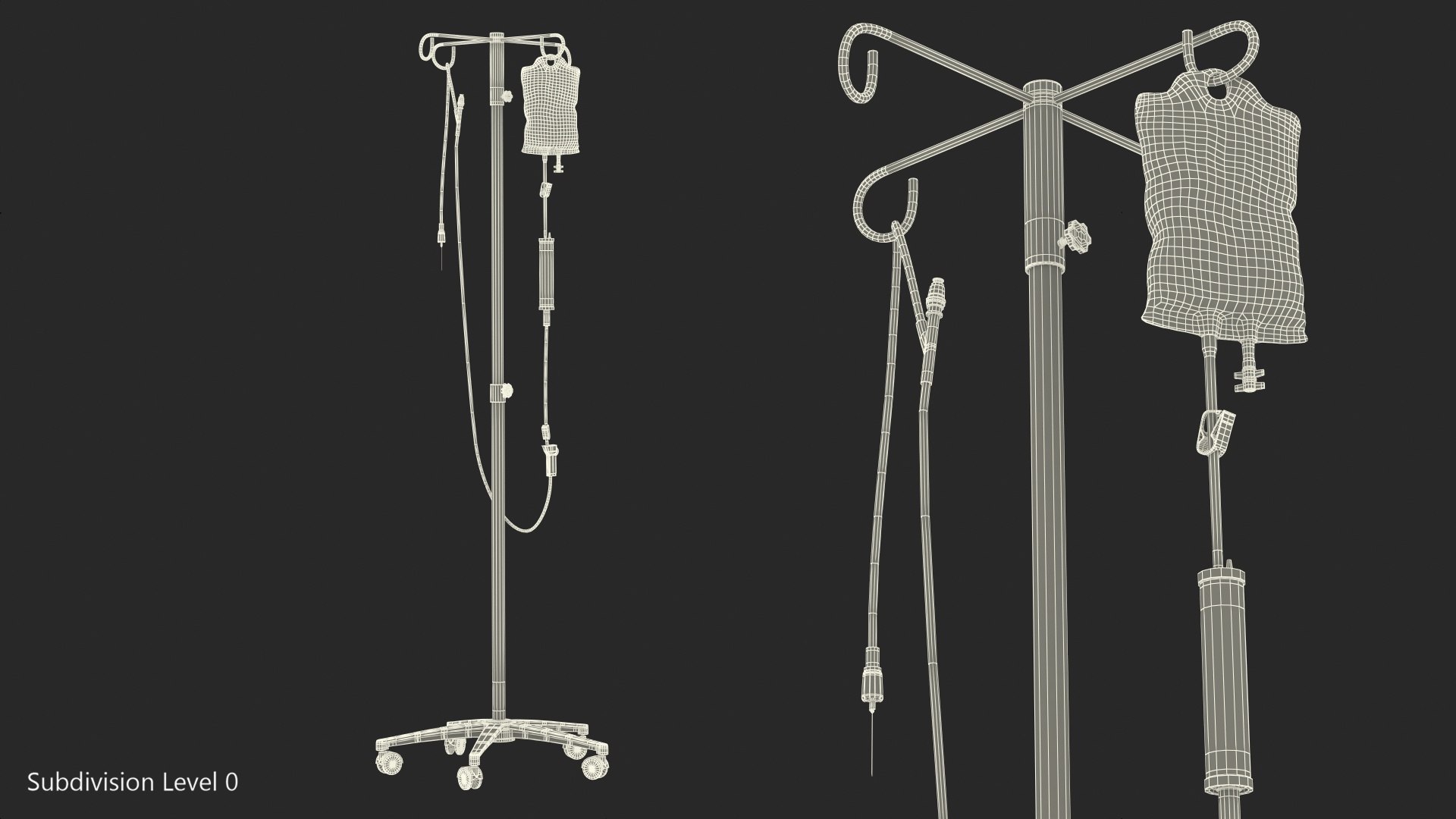 Iv bag dropper stand 3D model - TurboSquid 1458506
