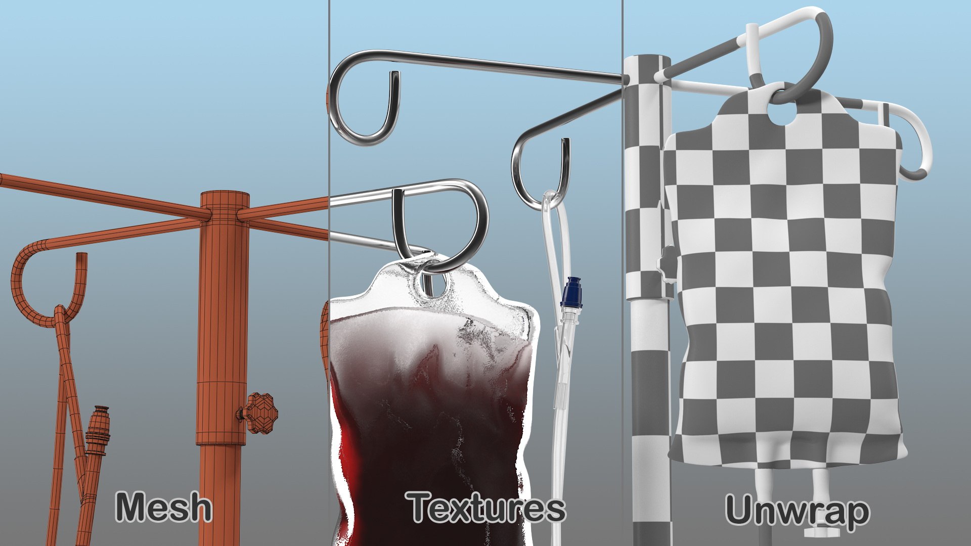 Iv Bag Dropper Stand 3D Model - TurboSquid 1458506