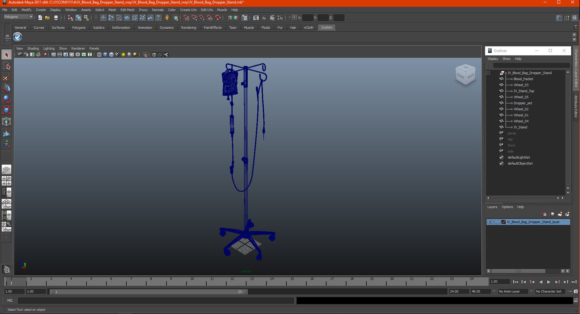 Iv bag dropper stand 3D model - TurboSquid 1458506