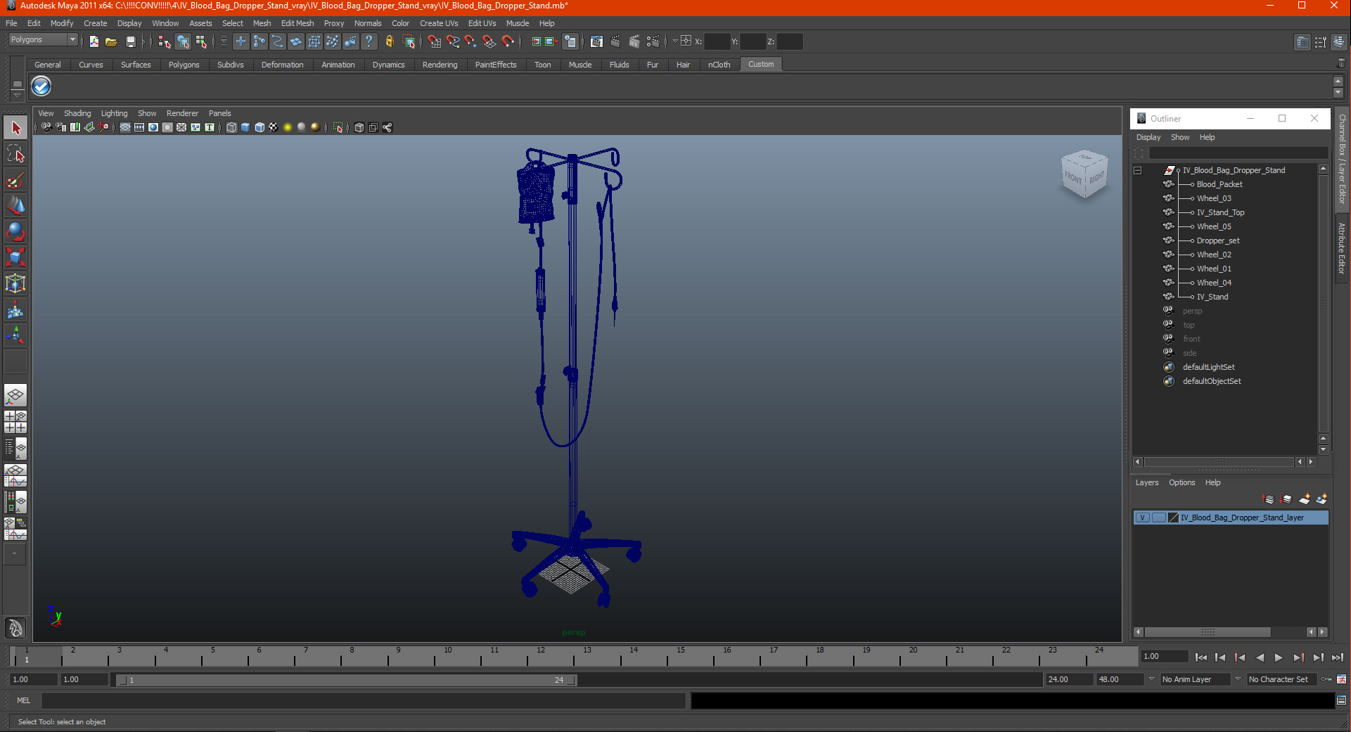 Iv bag dropper stand 3D model - TurboSquid 1458506