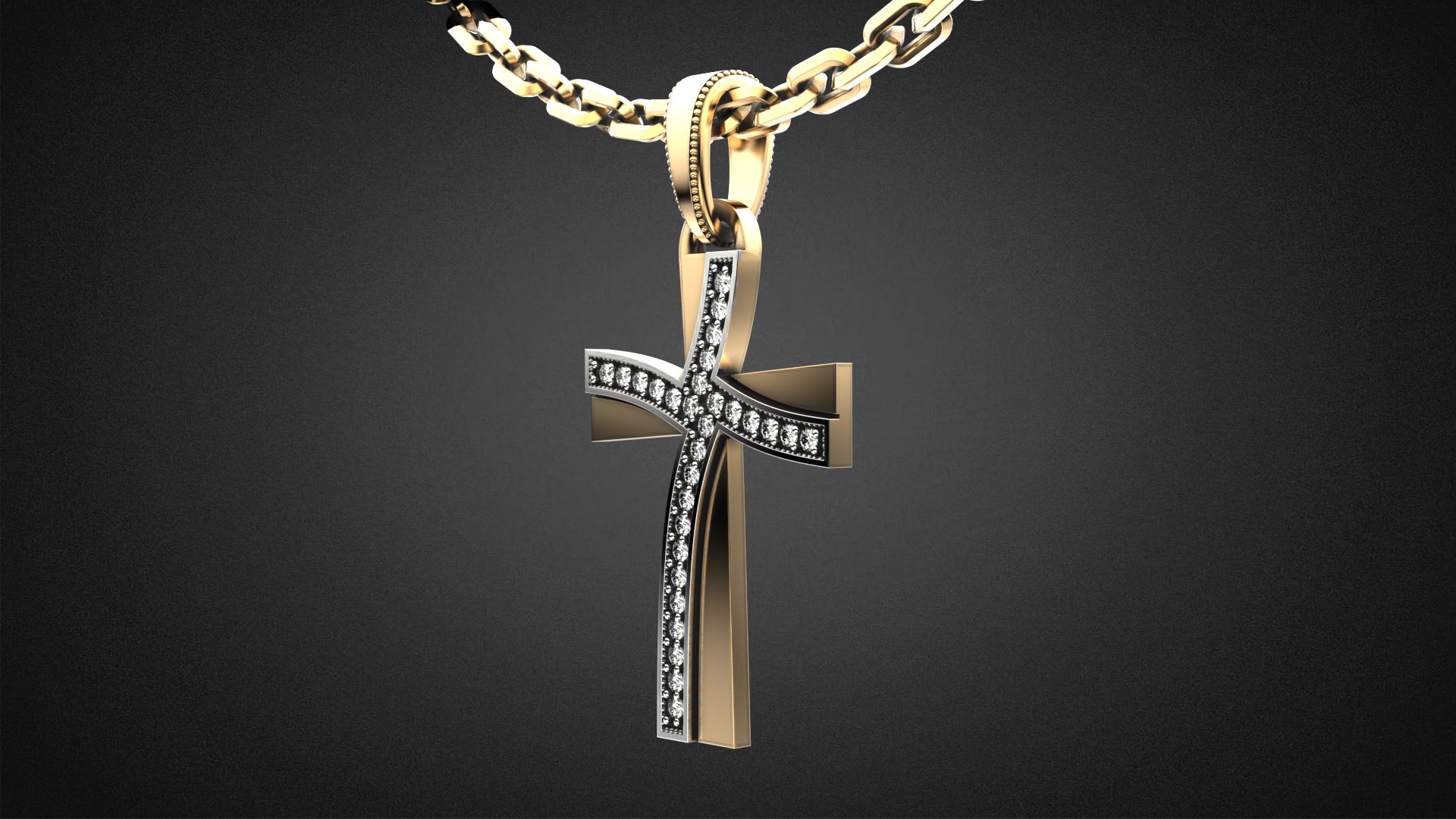 Fashion Holy Cross Necklace P20 3D Print Model Model - TurboSquid 2289099