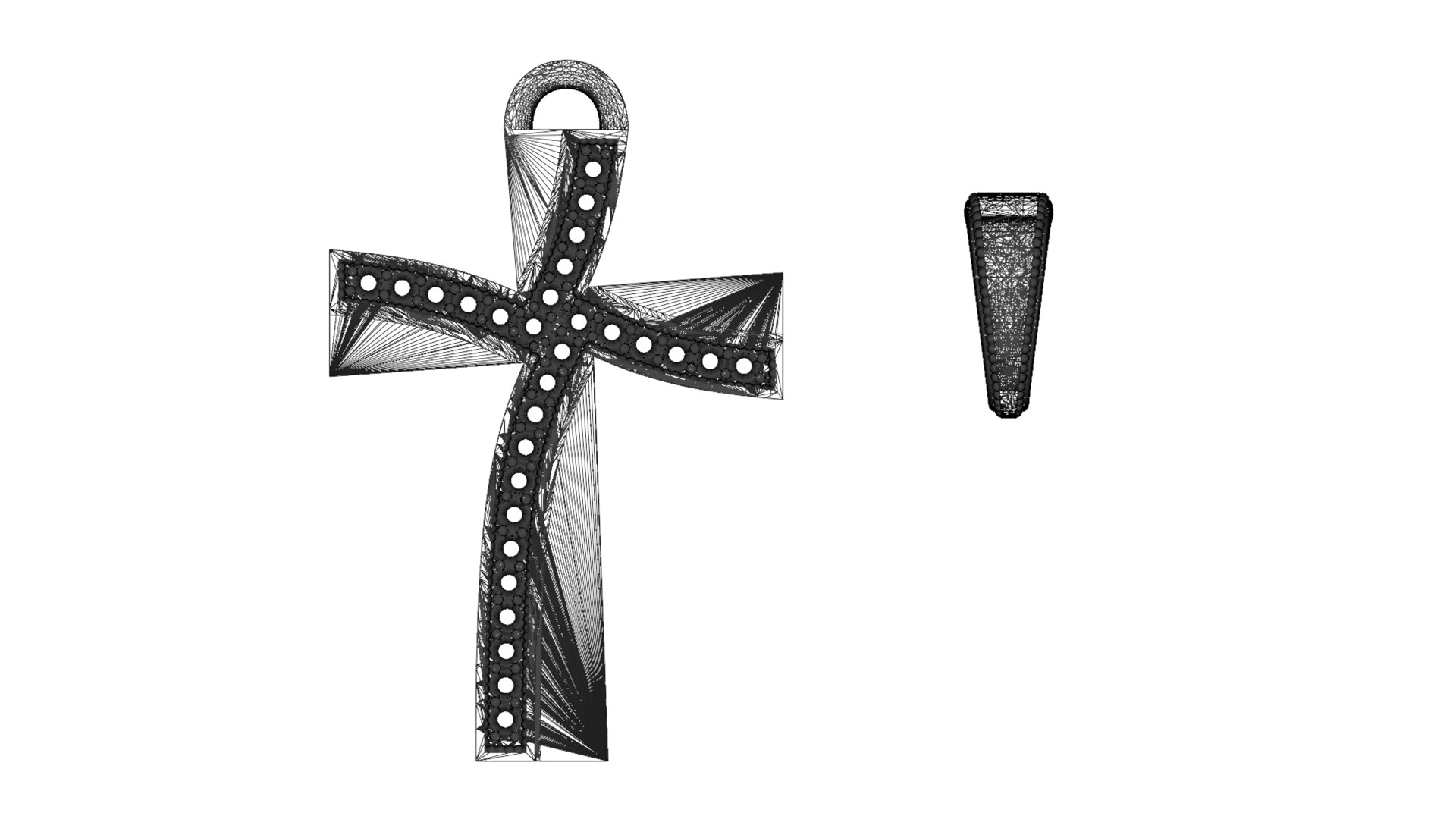 Fashion Holy Cross Necklace P20 3D Print Model Model - TurboSquid 2289099