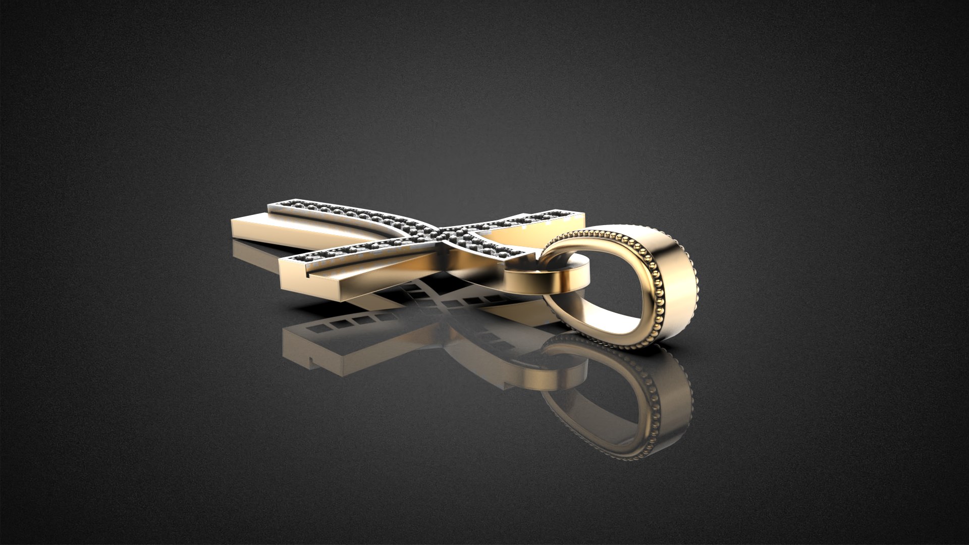 Fashion Holy Cross Necklace P20 3D Print Model Model - TurboSquid 2289099