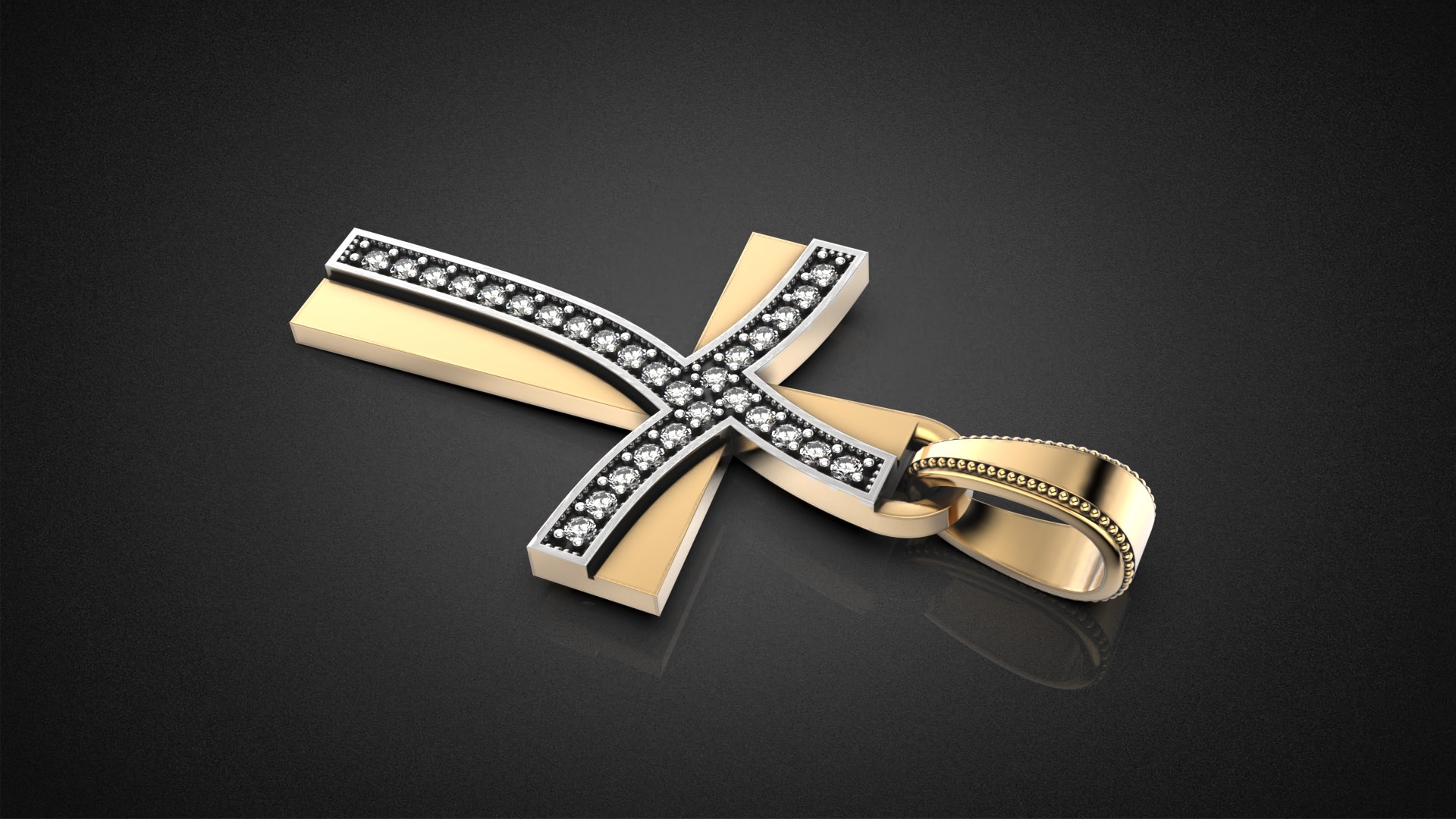 Fashion Holy Cross Necklace P20 3D Print Model Model - TurboSquid 2289099