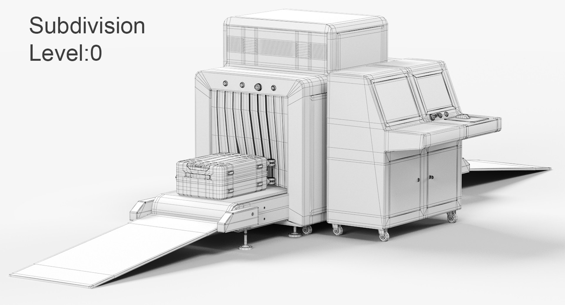 X-ray Baggage Belt Scanner 3D - TurboSquid 1288942