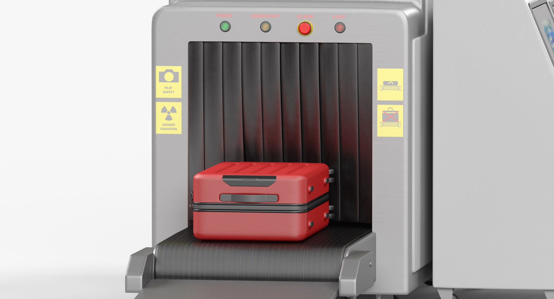 X-ray Baggage Belt Scanner 3D - TurboSquid 1288942