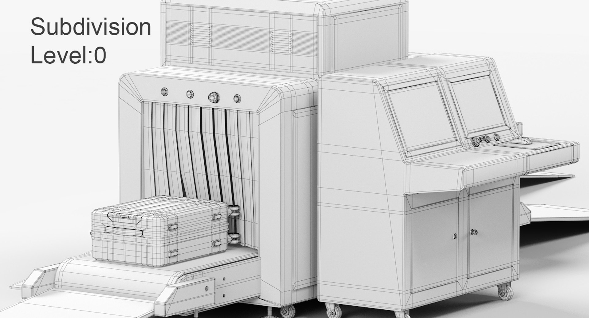 X-ray Baggage Belt Scanner 3D - TurboSquid 1288942