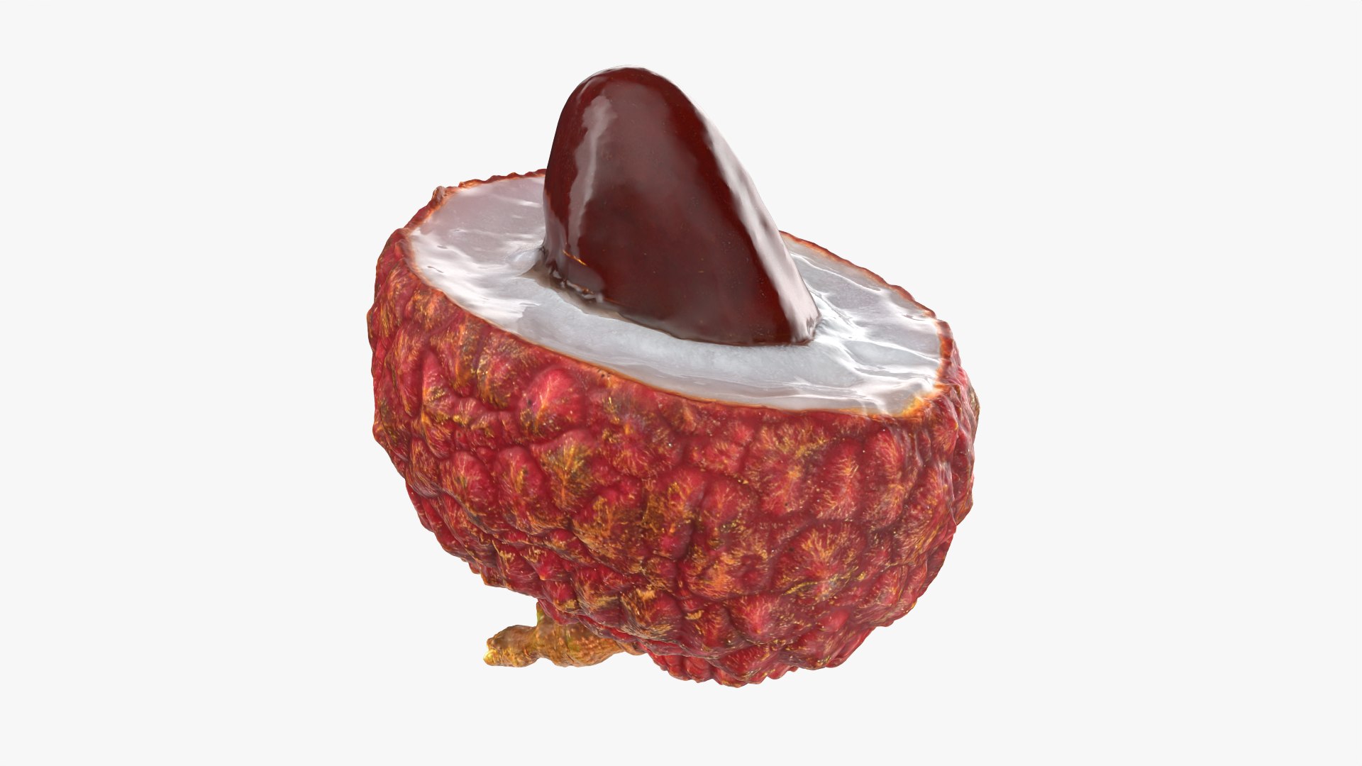 3D Half Lychee 02 - Raw Scan - TurboSquid 2467725