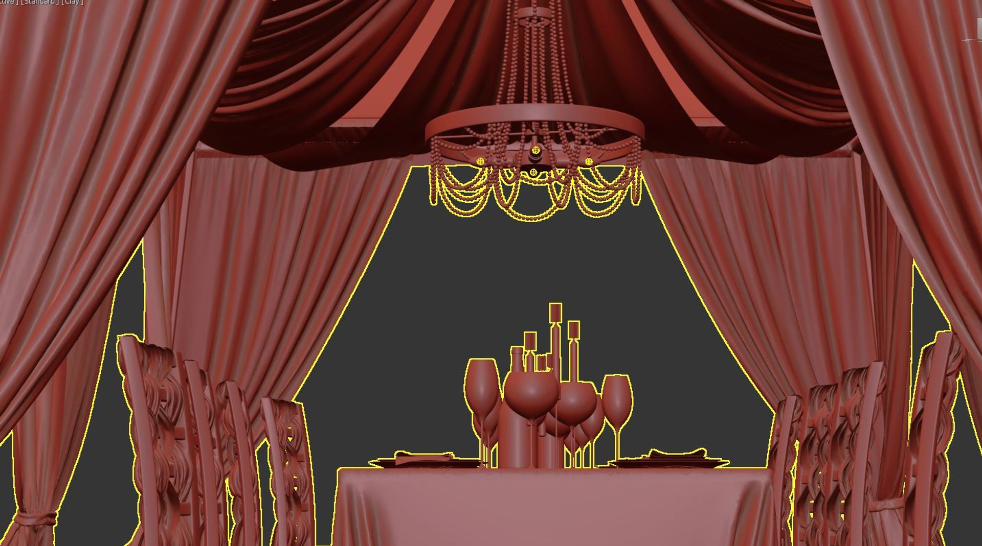 Wedding tent 3D model - TurboSquid 1990007
