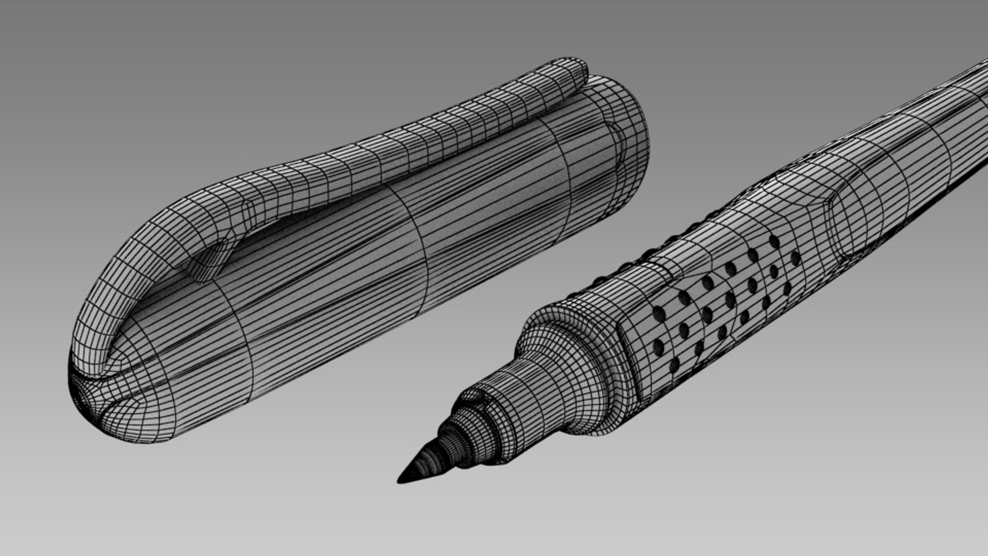 3d Model Realistic Pen