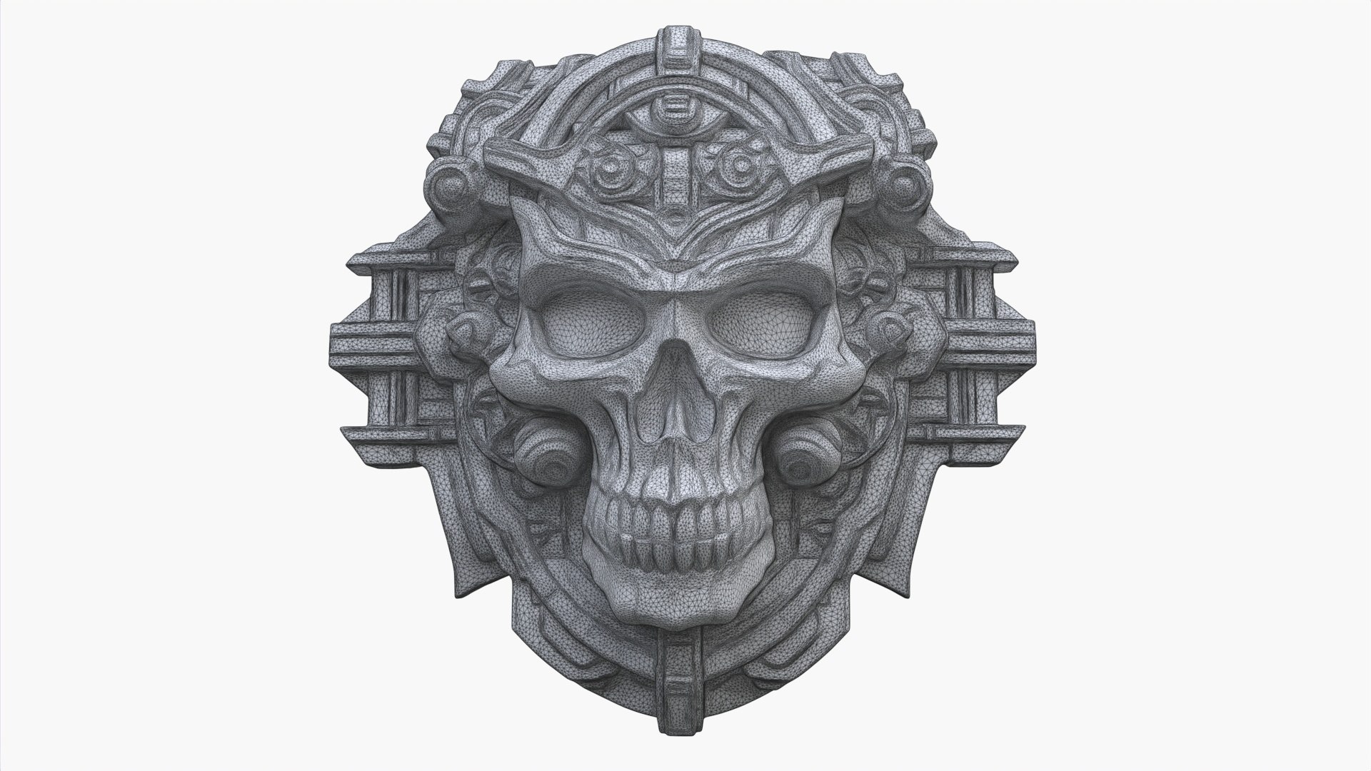 Techno Totem Skull 11 3D - TurboSquid 2205288