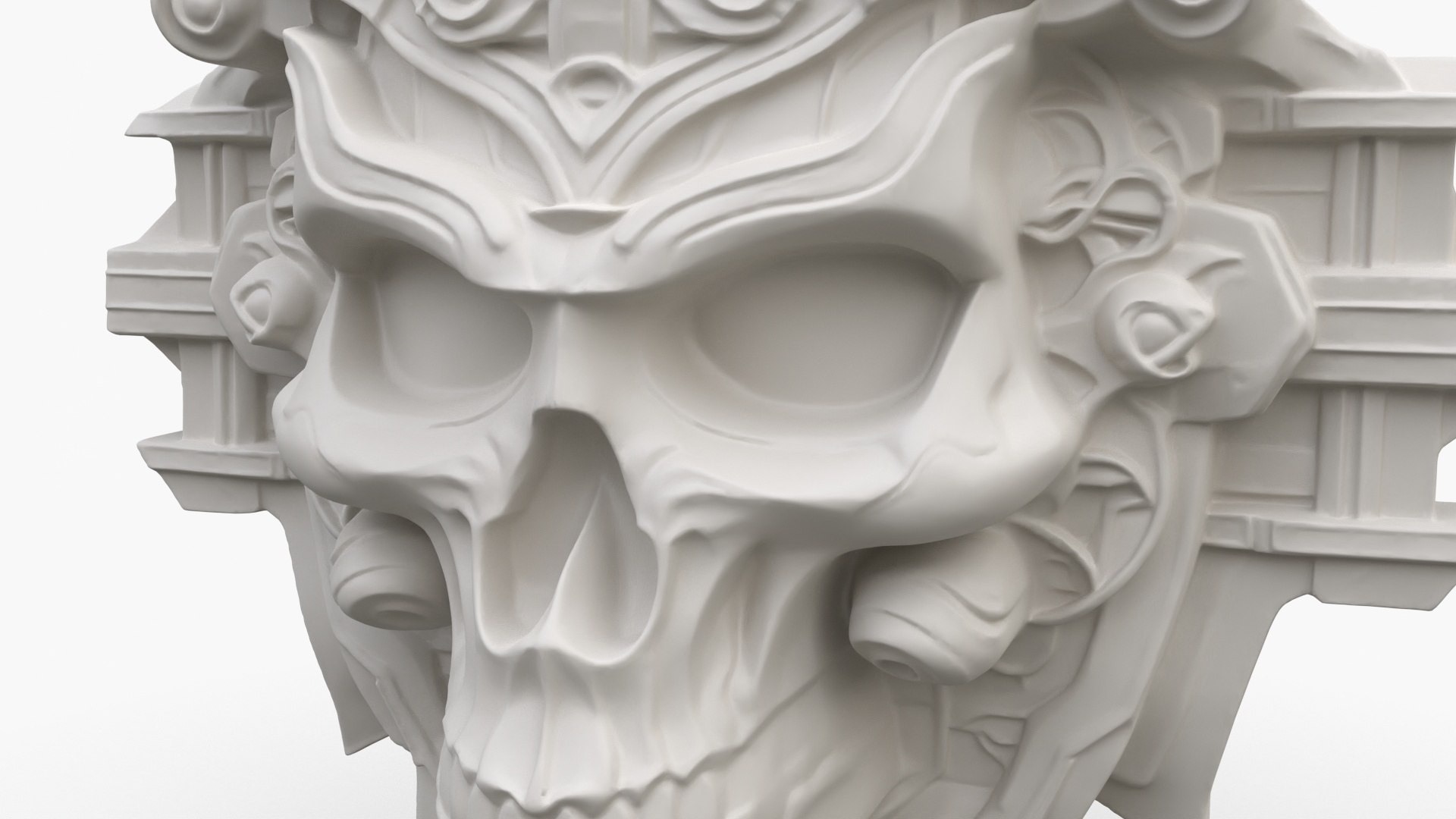 Techno Totem Skull 11 3D - TurboSquid 2205288