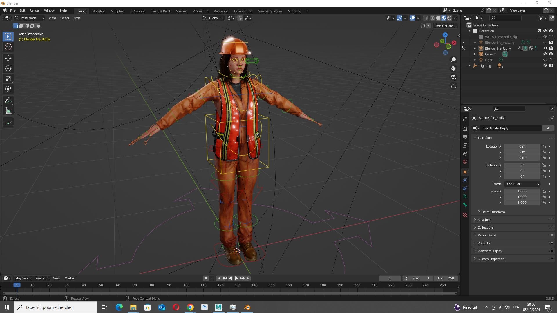 Realistic Female Laborer 3D Model For Construction Projects 3D - TurboSquid 2328559