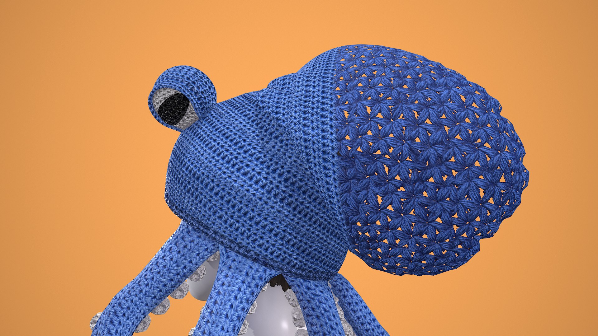 3D Model Squid Knitting Crochet Hat 5 Colors - TurboSquid 2262735