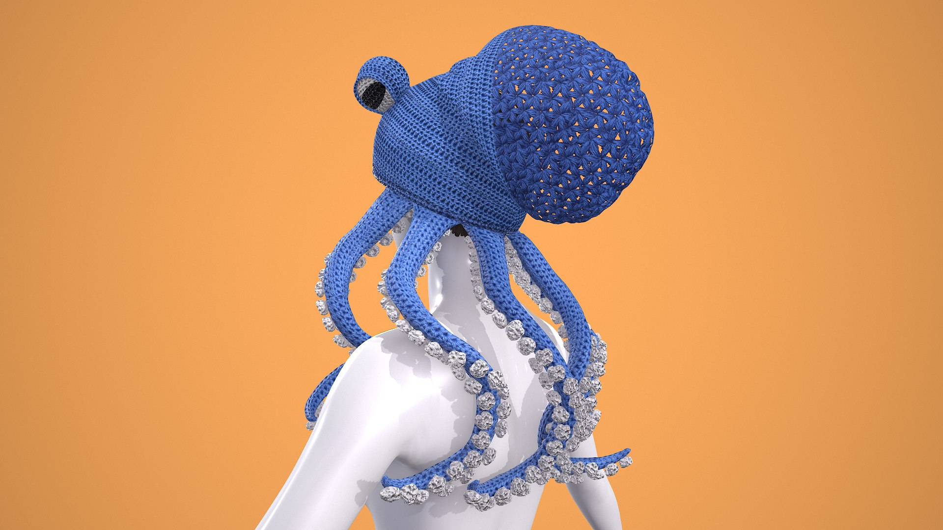 3D Model Squid Knitting Crochet Hat 5 Colors - TurboSquid 2262735