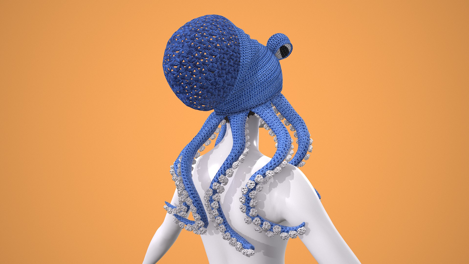 3D Model Squid Knitting Crochet Hat 5 Colors - TurboSquid 2262735