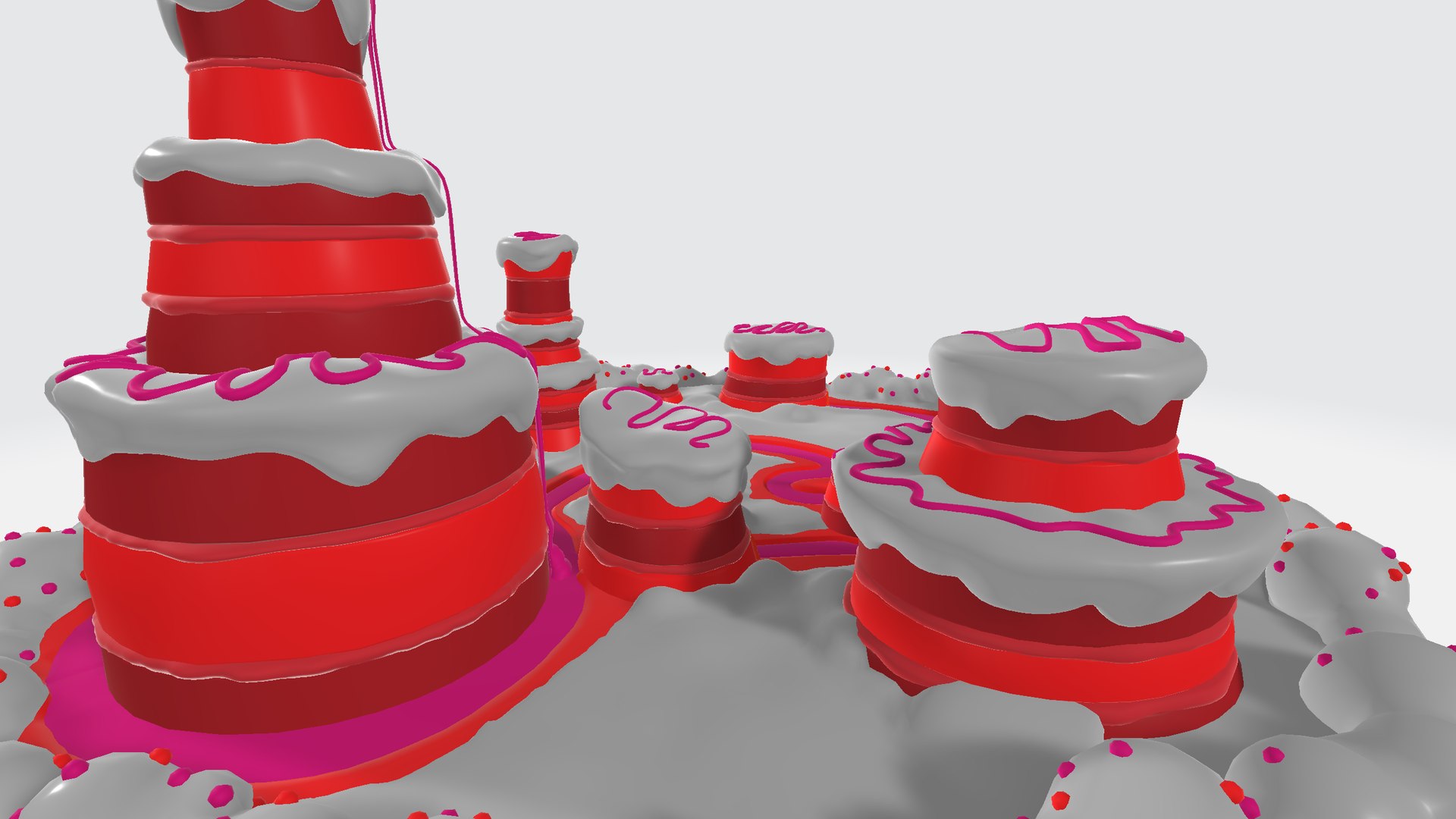 Candy Landscape 3D Model - TurboSquid 1492414