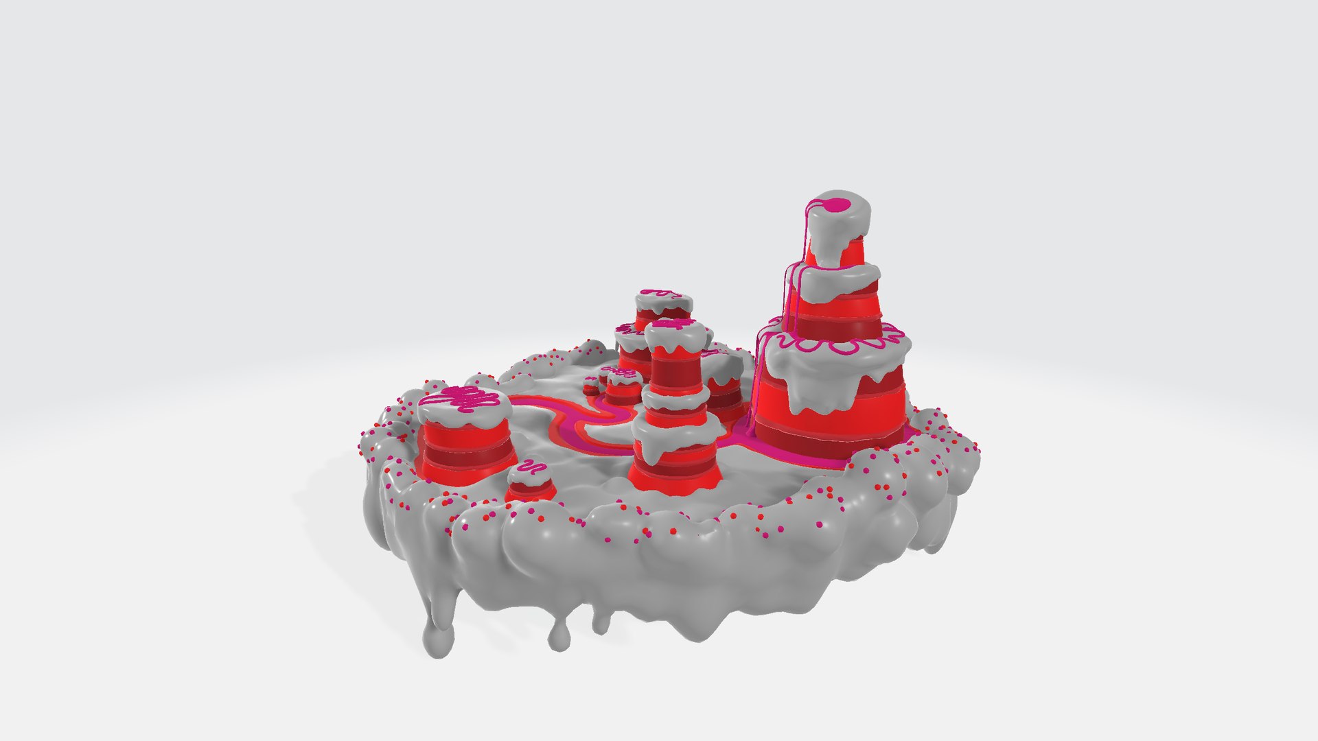 Candy Landscape 3D Model - TurboSquid 1492414
