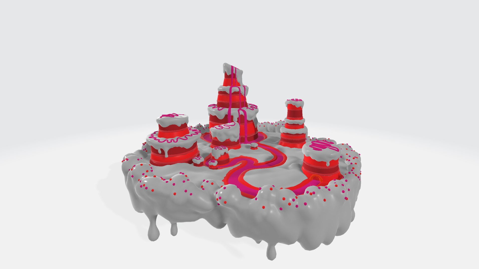 Candy Landscape 3D Model - TurboSquid 1492414
