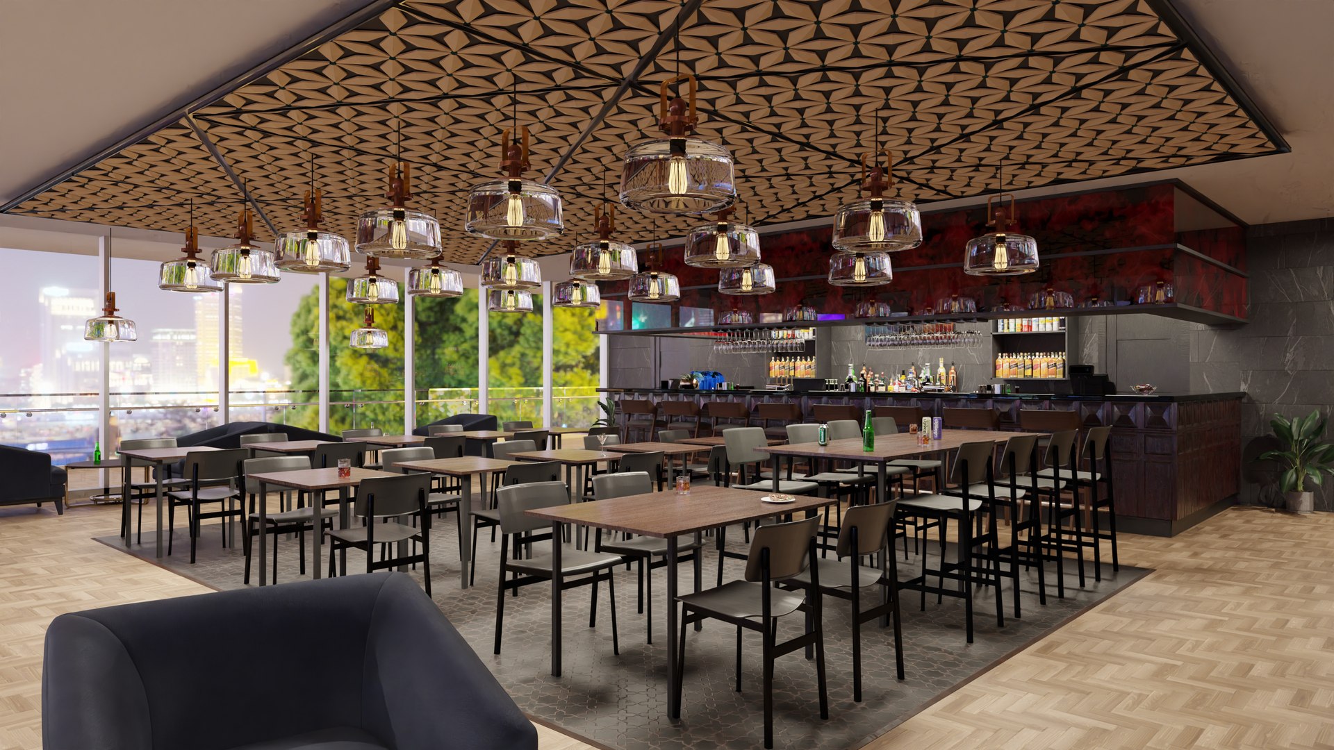 Bar Restaurant Cafe 3D Model - TurboSquid 1983852