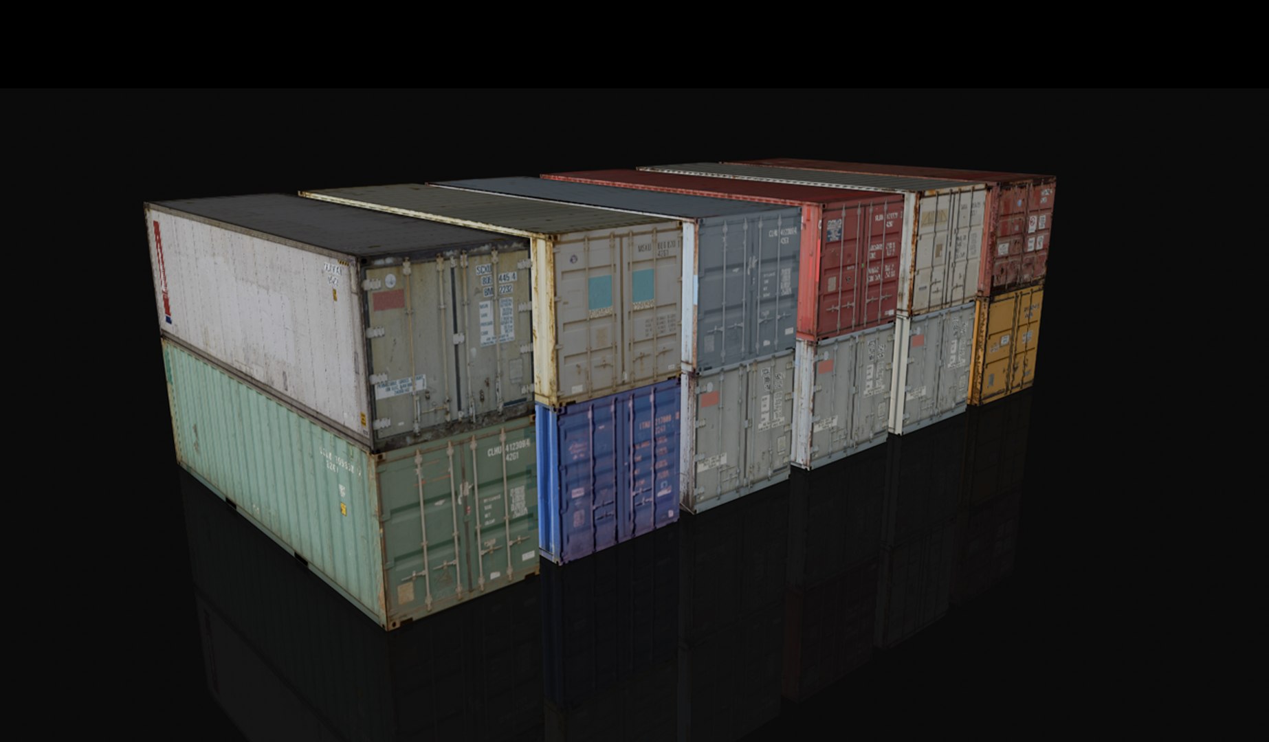 C4d Shipping Containers 12