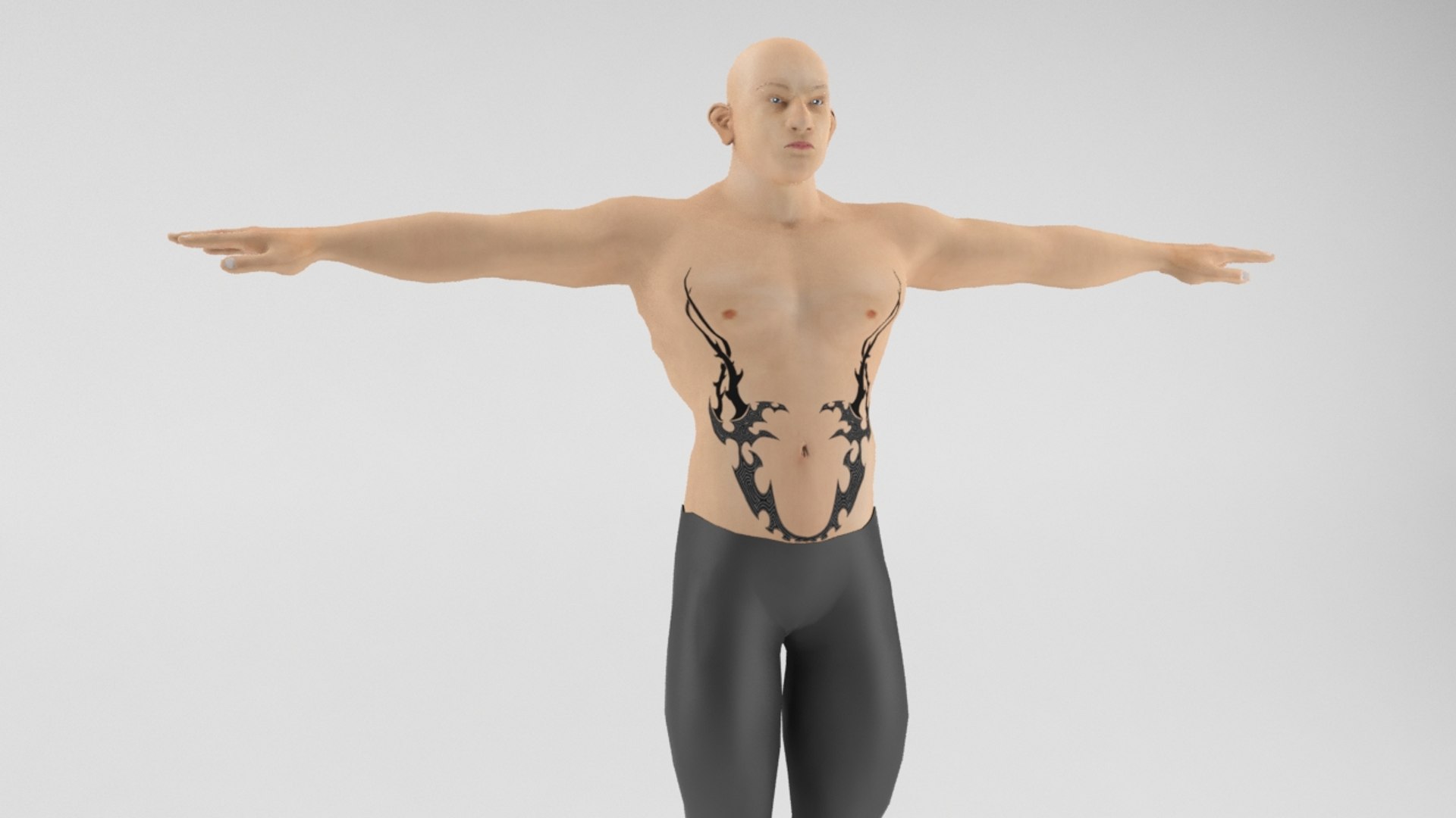 Human Male Ready Rigged 3d Max