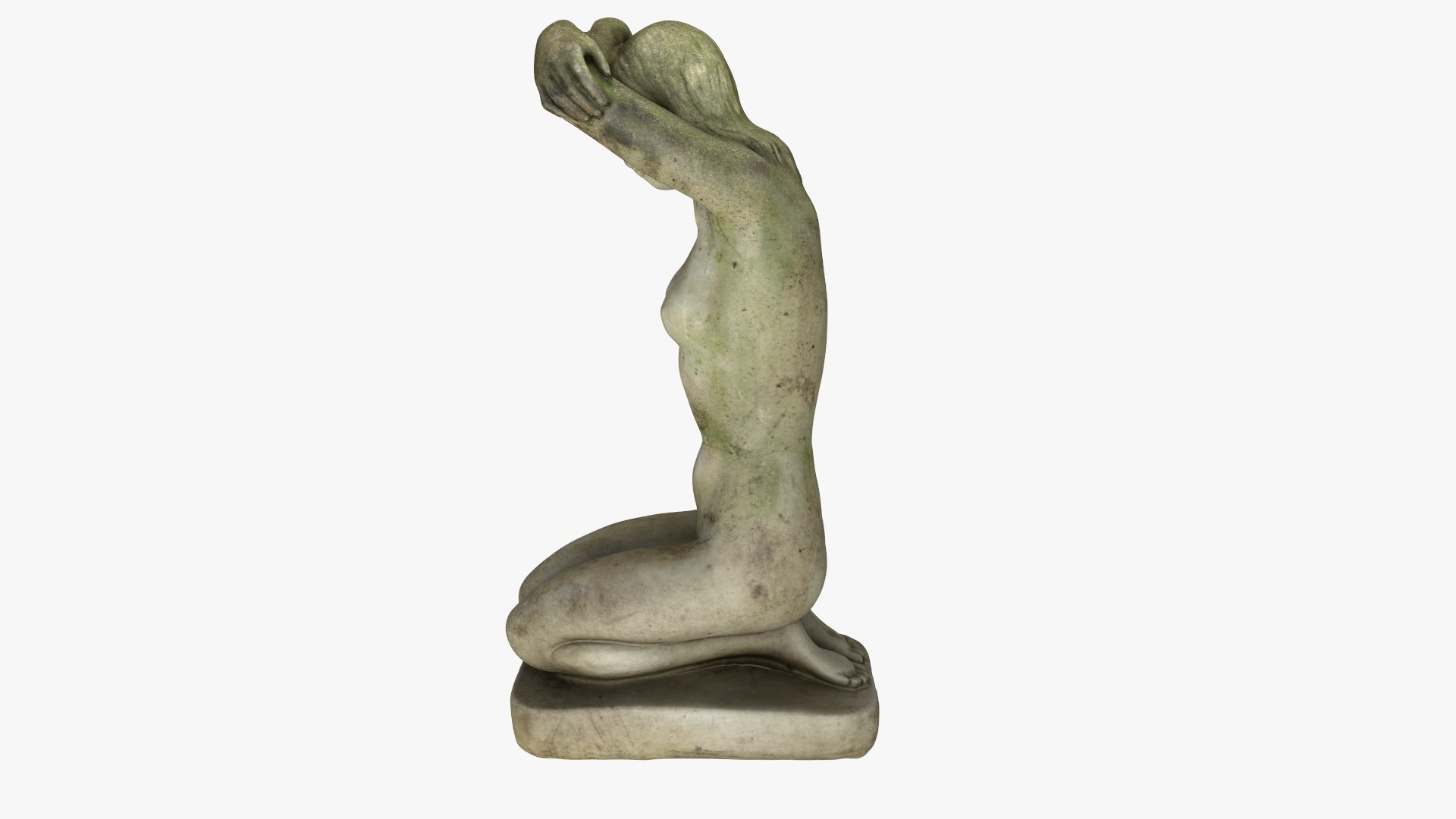 3D female stone statue model - TurboSquid 1224985