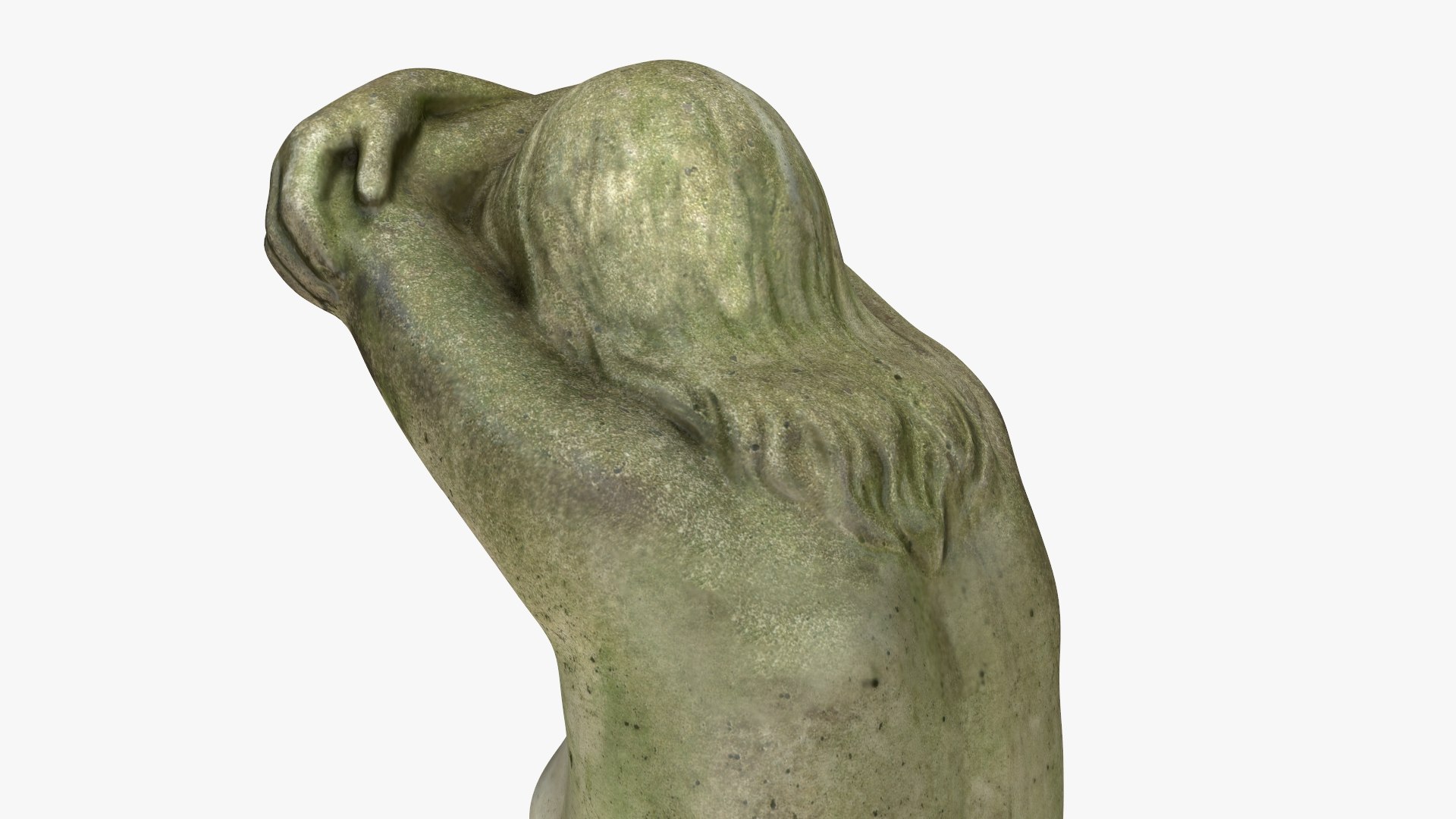 3D female stone statue model - TurboSquid 1224985