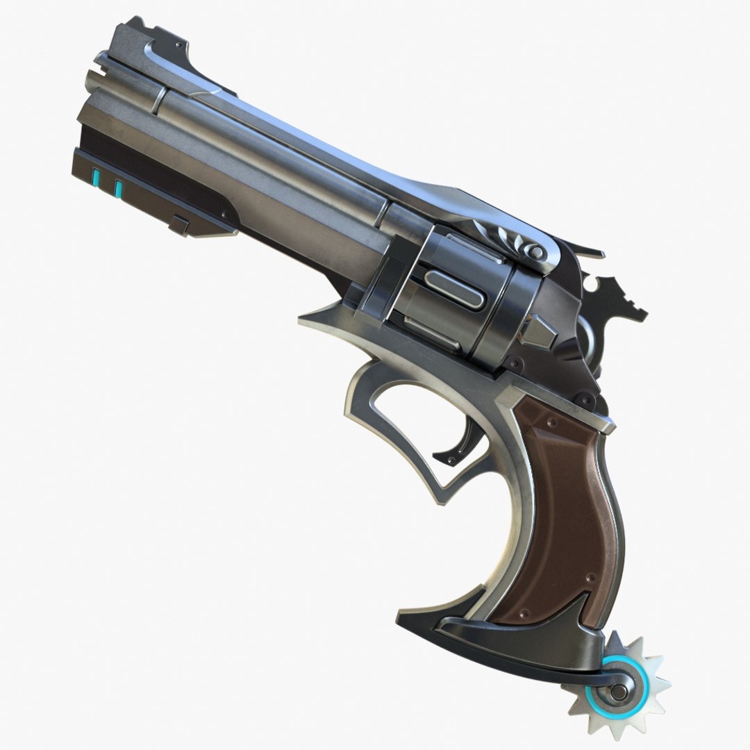 Realistic Mccree Gun 3d Model