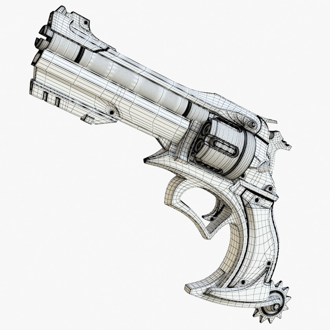 Realistic Mccree Gun 3d Model