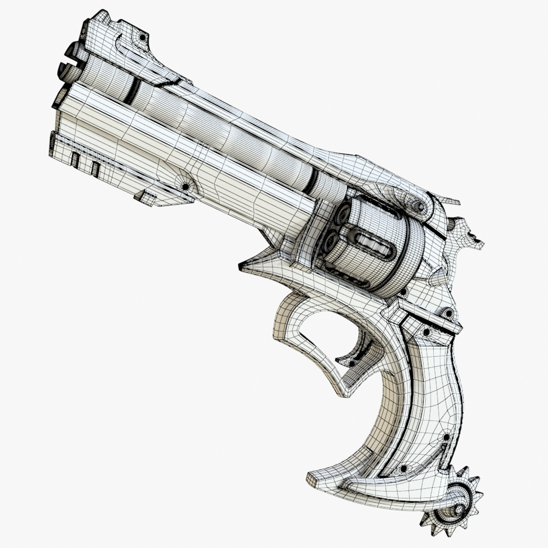 realistic mccree gun 3d model