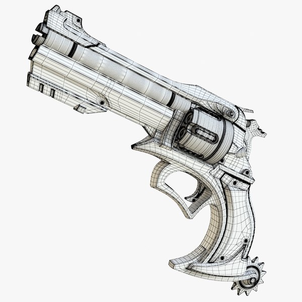 realistic mccree gun 3d model